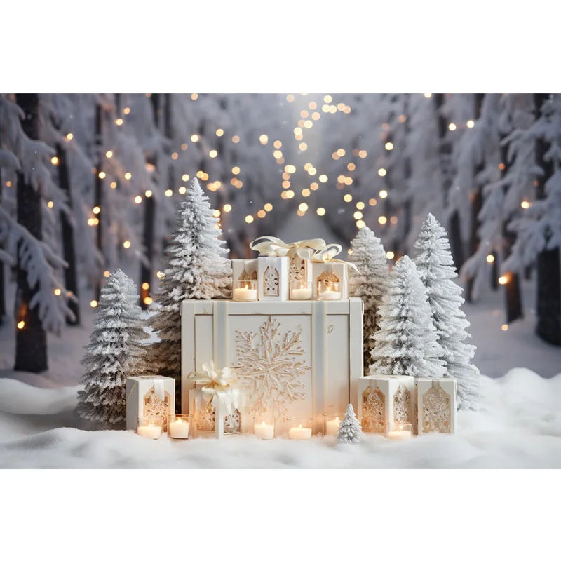 White Christmas Light Bokeh