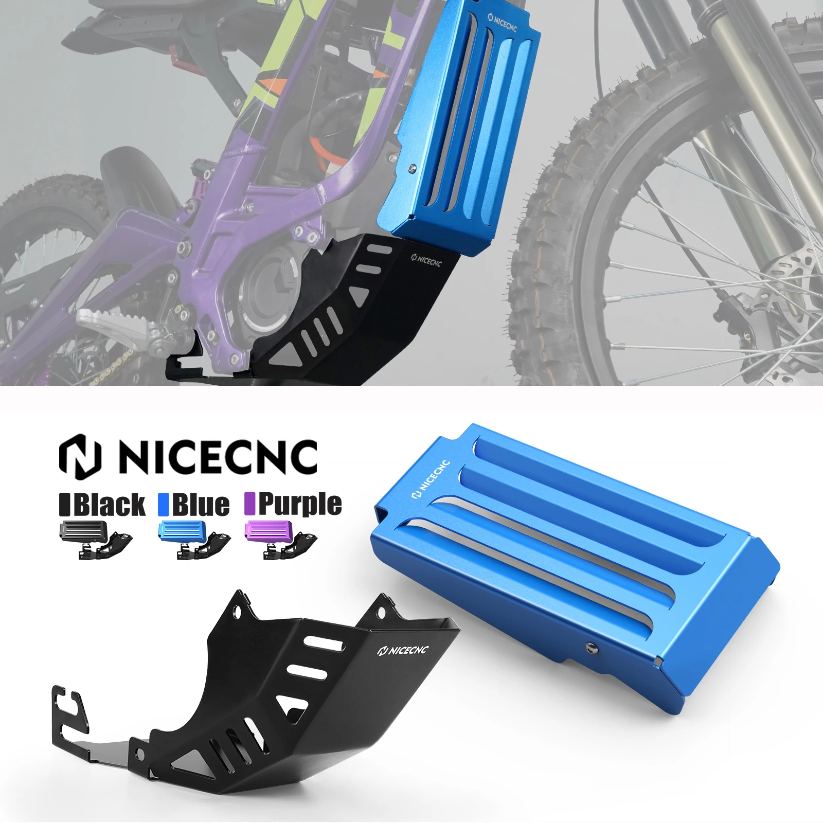 Aluminum Controller Cover & Engine Chassis Guard for Surron Light Bee X ...