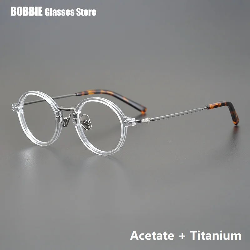 Japanese Designer Glasses Frame Men Women Retro Round Myopia Eyewear β ...