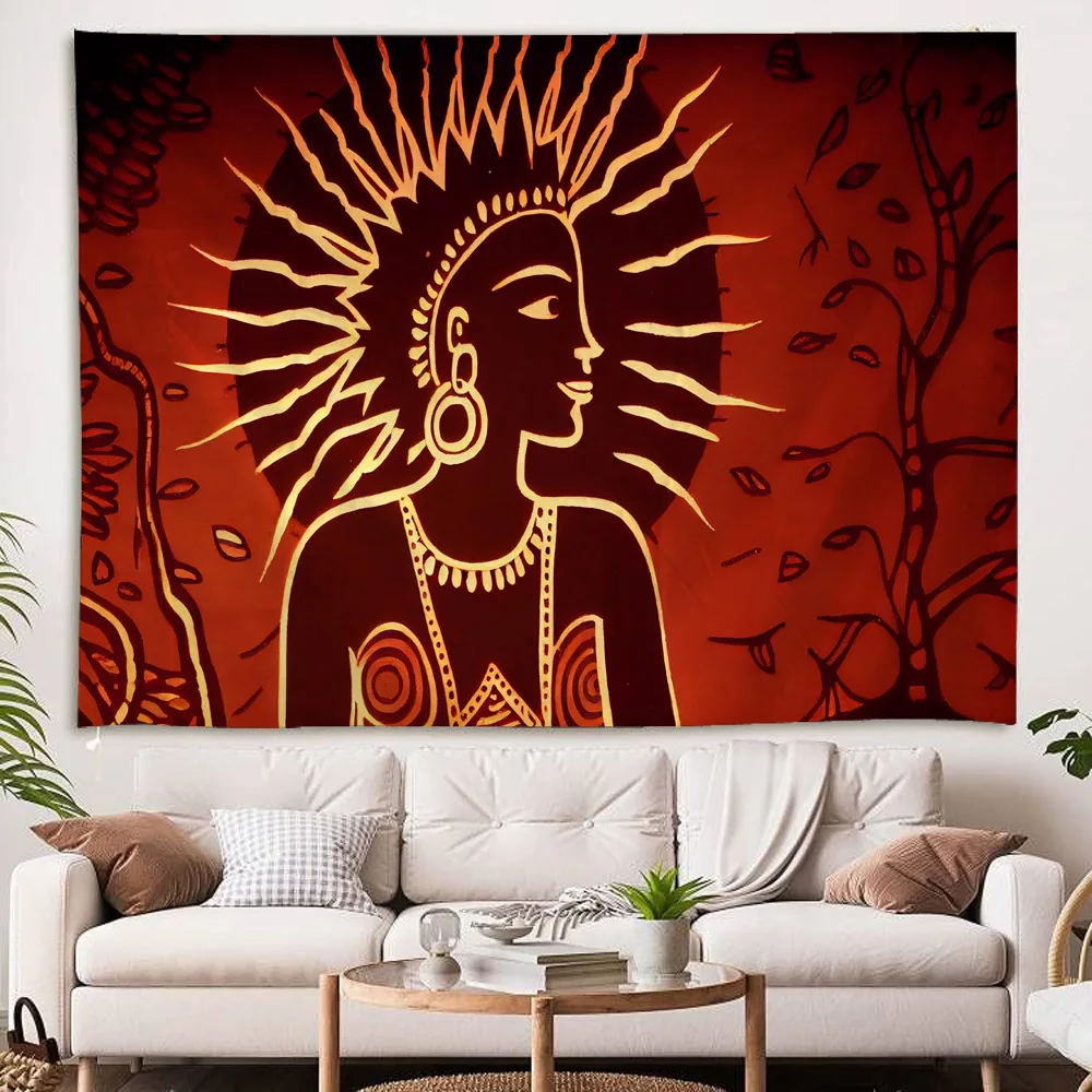 Cartoon-Character-Tapestry-Retro-Art-Wall-Hanging-Hippie-Home-Party ...