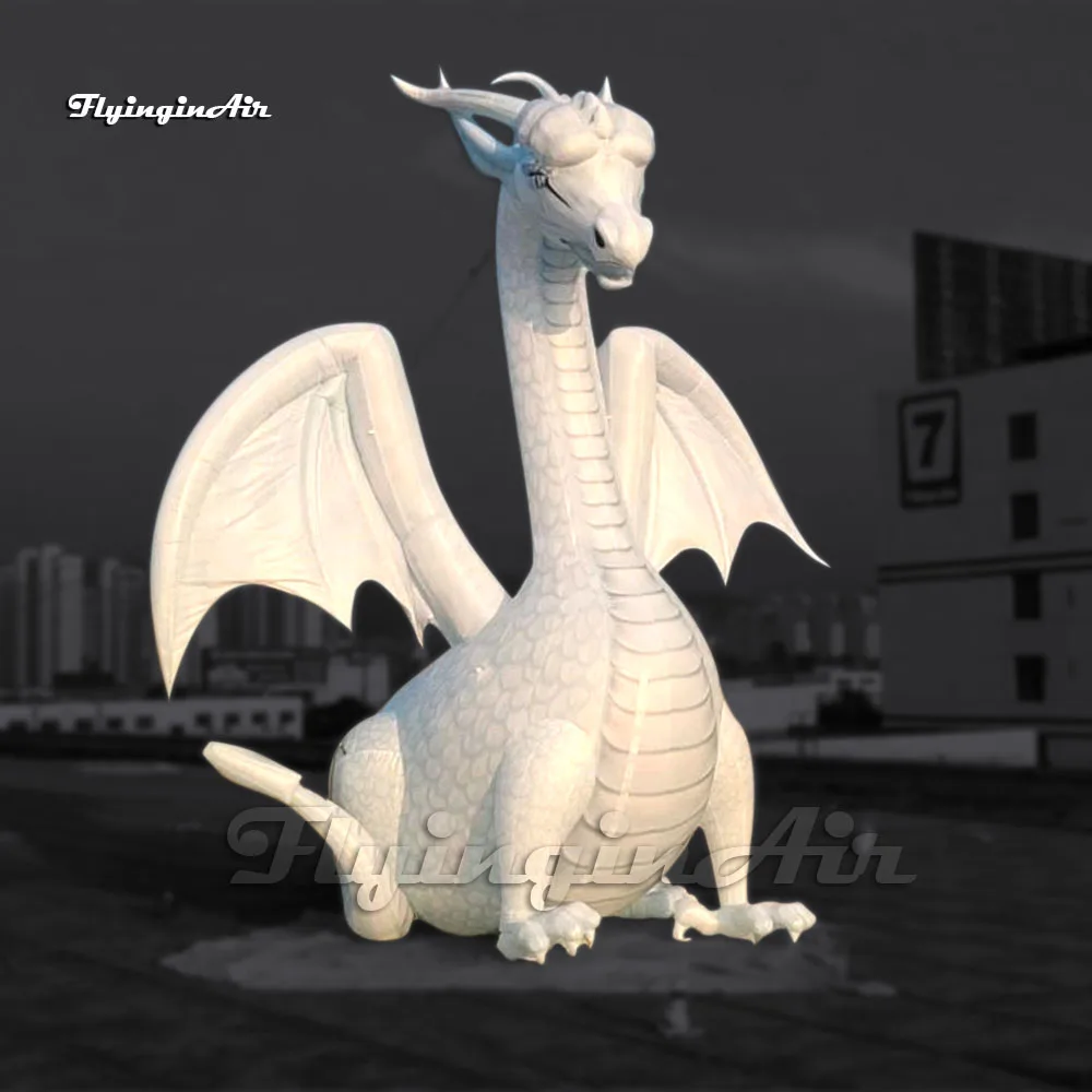 Amazing-Large-White-Inflatable-Dragon-Legendary-Mysterious-Air-Blow-Up ...