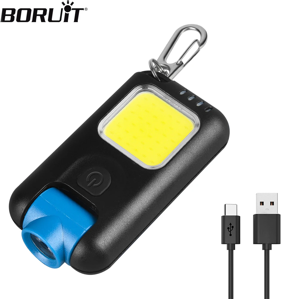 BORUiT-Mini-Keychain-Flashlight-Multifunction-LED-Flashlight-5-Modes ...