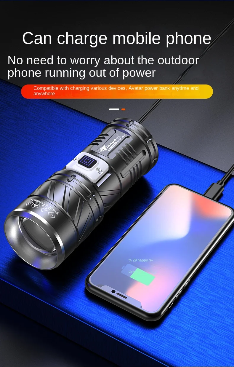 Ultra bright Long distance Powerful Tactical Flashlight Xenon Lamp Fast ...