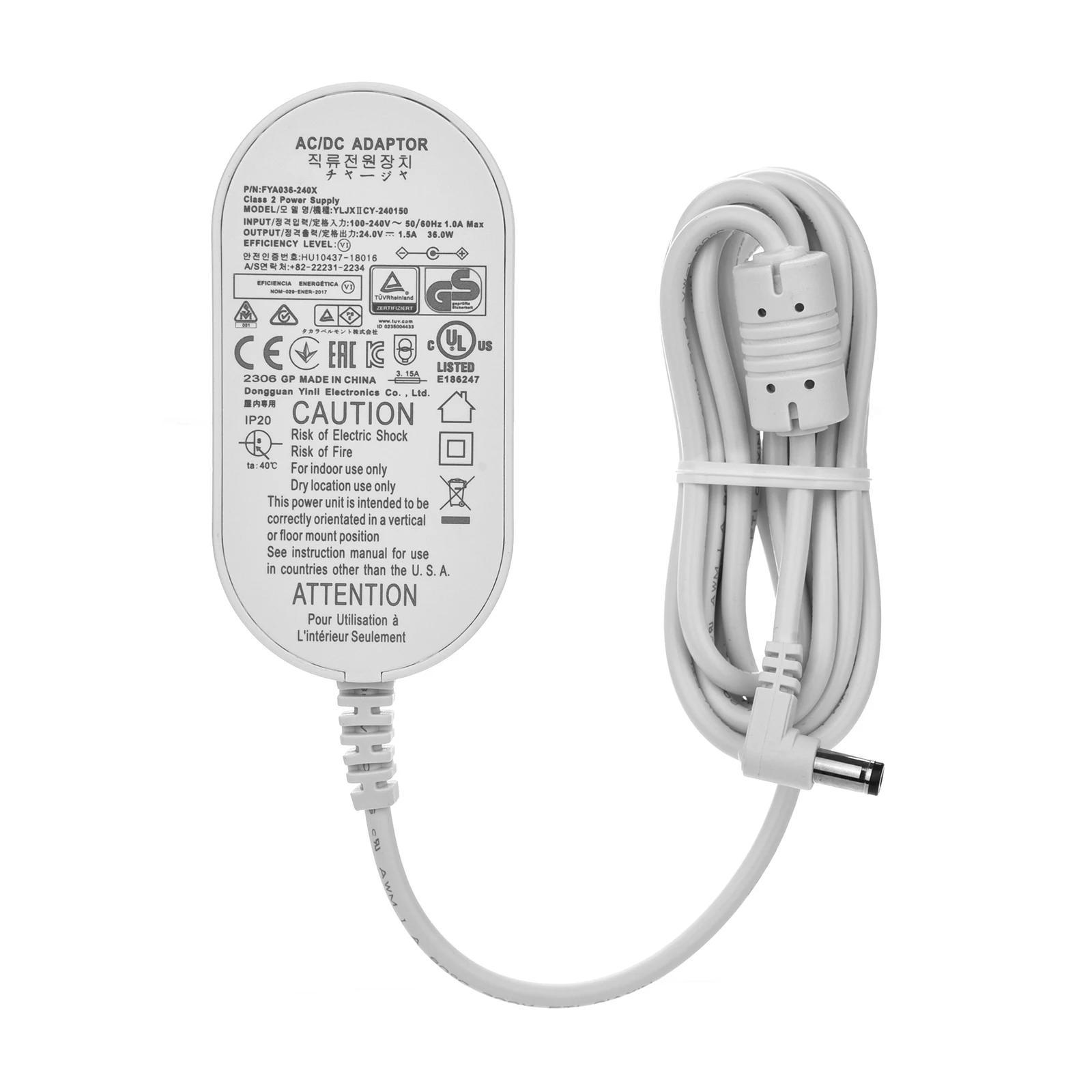 AC-Adapter-24V-1-5A-YLJXIICY-240150-for-CND-LED-Lamp-NCL01-W36D-VACU ...