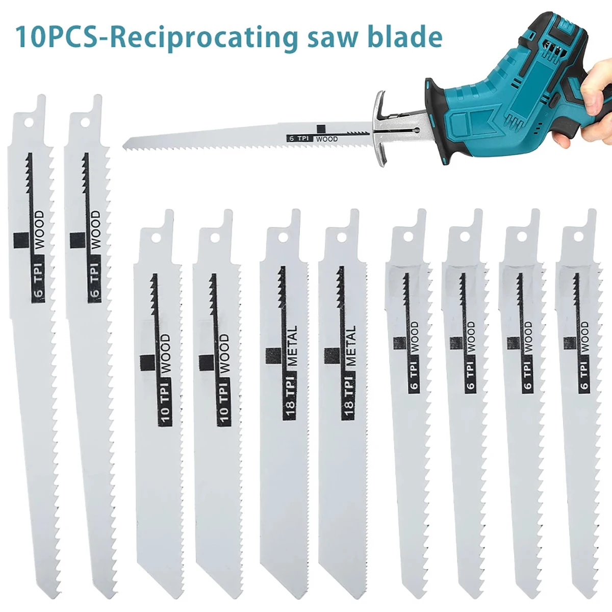 10Pcs-Reciprocating-Saw-Blades-Saber-Saw-Handsaw-Multi-Saw-Blade-For ...