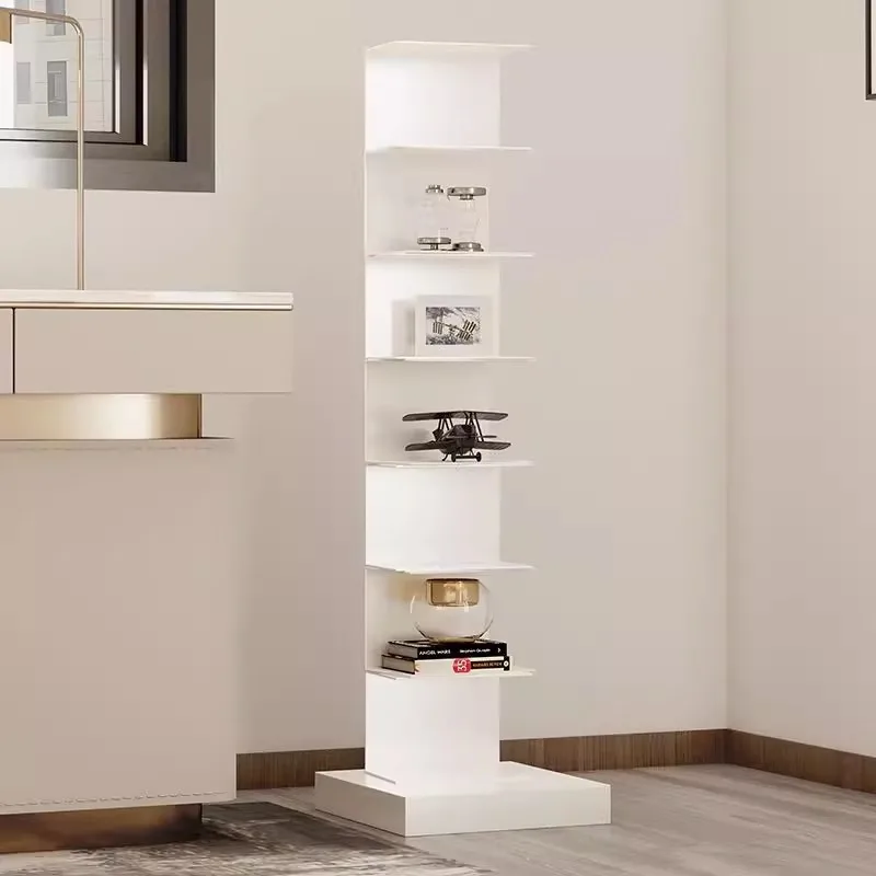 Narrow-and-small-multi-layer-shelves-Nordic-invisible-bookshelves-floor-to-ceiling-bookcases ...
