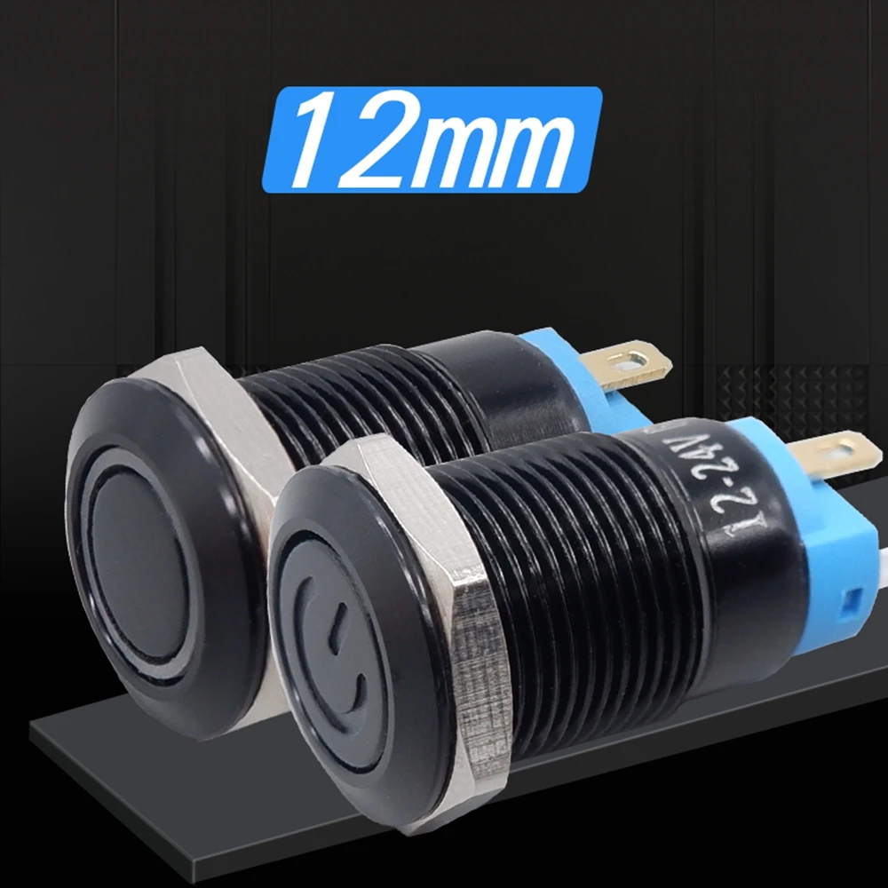 12mm-Metal-Push-Button-Switch-Backlit-Buttons-PC-Power-On-Off-LED-6v-3v ...