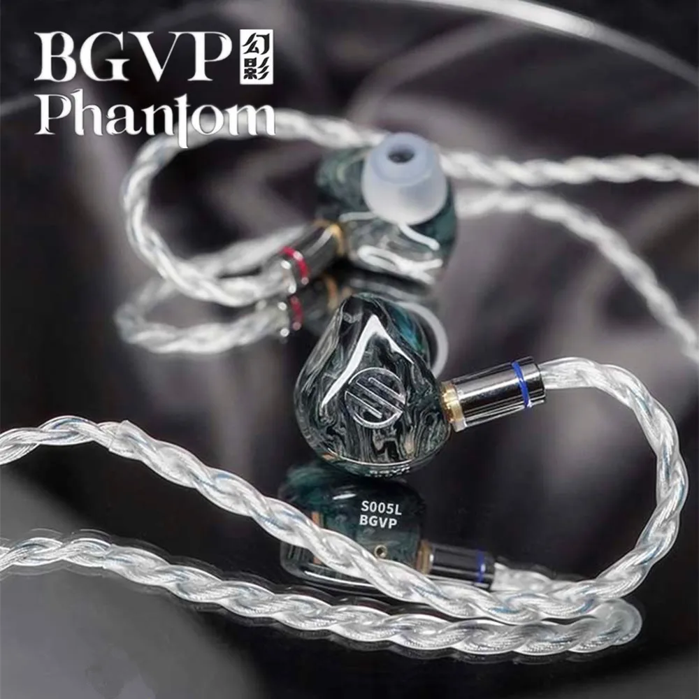 BGVP Phantom 8 Driver EST BCD Flagship In Ear Monitor Earphones Wired Earbuds With MMCX Cable ...