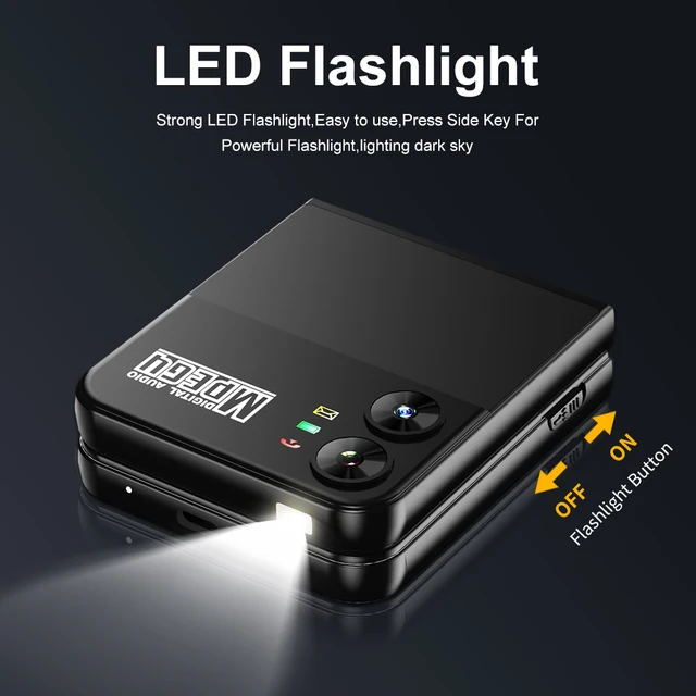 SERVO Flilo4 Flip Mobile Phone 4 SIM Card 4 Standby Speed Dial Magic Voice Blacklist Flashlight ...