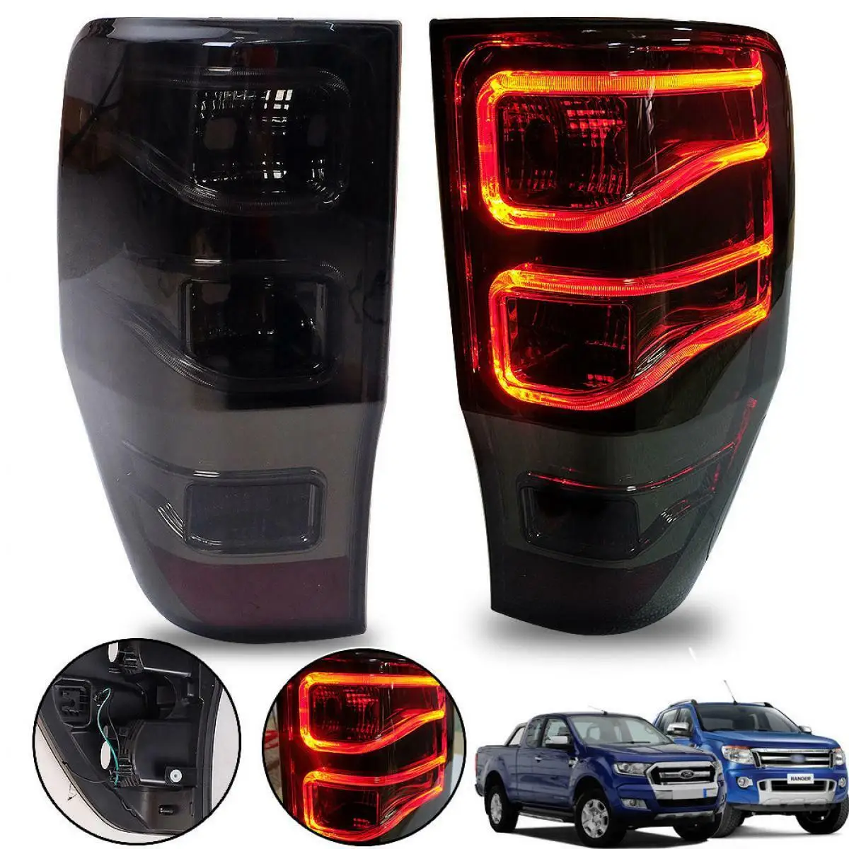 LED-Tail-Lights-For-Ford-Ranger-T6-T7-T8-MK-Pickup-Xlt-Wildtrak-2012 ...