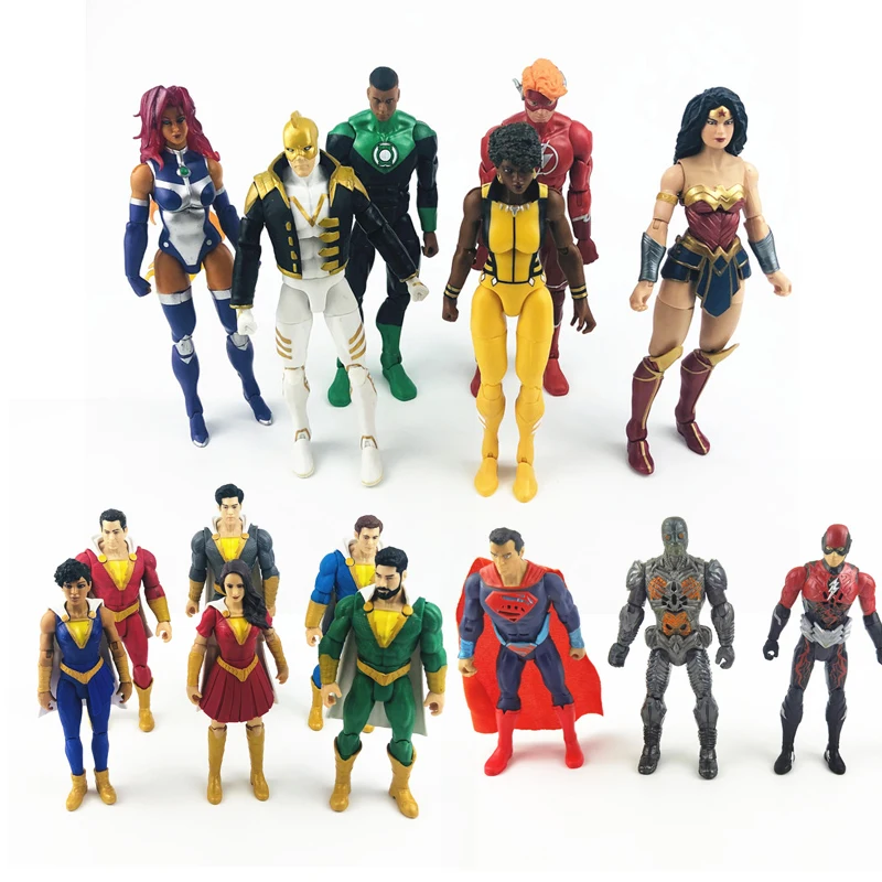 BANDAI-DC-Hero-Superman-The-Flash-Cyborg-Shazam-Koriand-r-Ray-Vixen ...