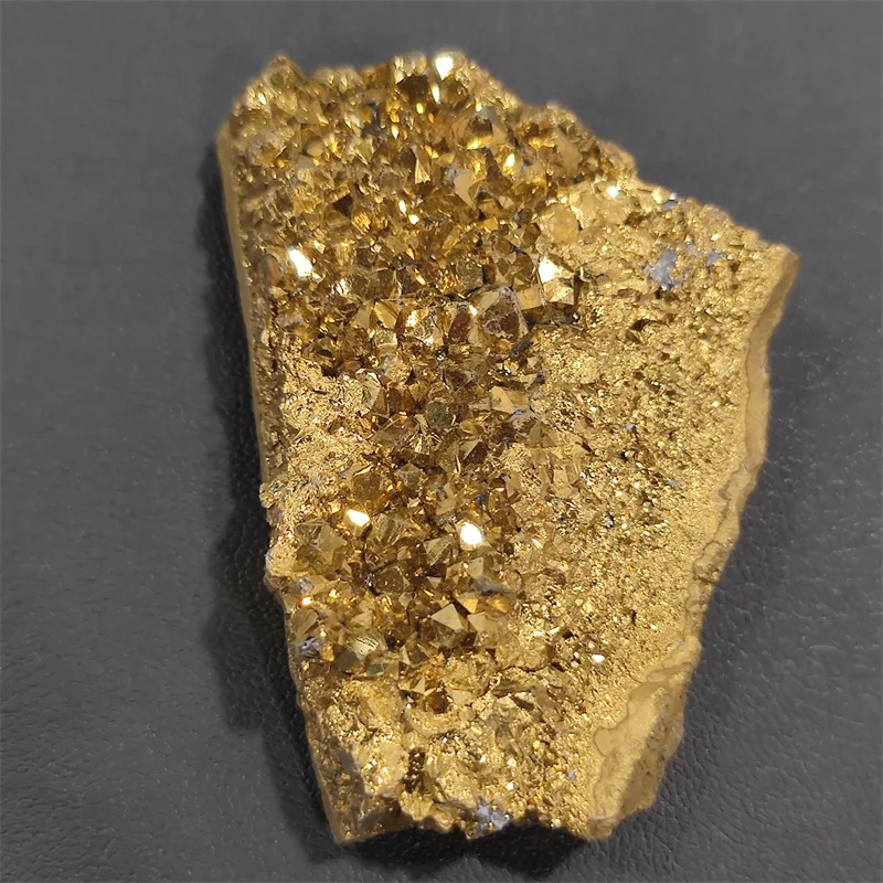 Natural-Golden-Electroplated-Color-Amethyst-Cluster-Thin-Slice-Healing ...