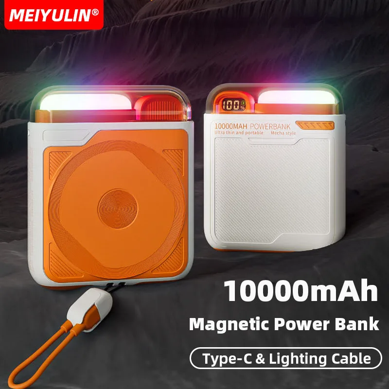 10000mAh-20W-Magnetic-Wireless-Power-Bank-With-Stand-Cable-USB-C-For ...