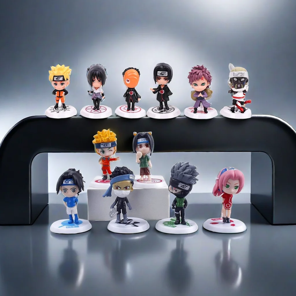 Naruto-Action-Figure-Anime-para-Rapaz-Kakashi-Sasuke-Mini-Estatueta ...