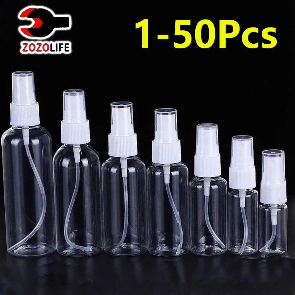 10/30/60/100ml Refillable Mini Empty Spray Bottles Plastic Perfume ...