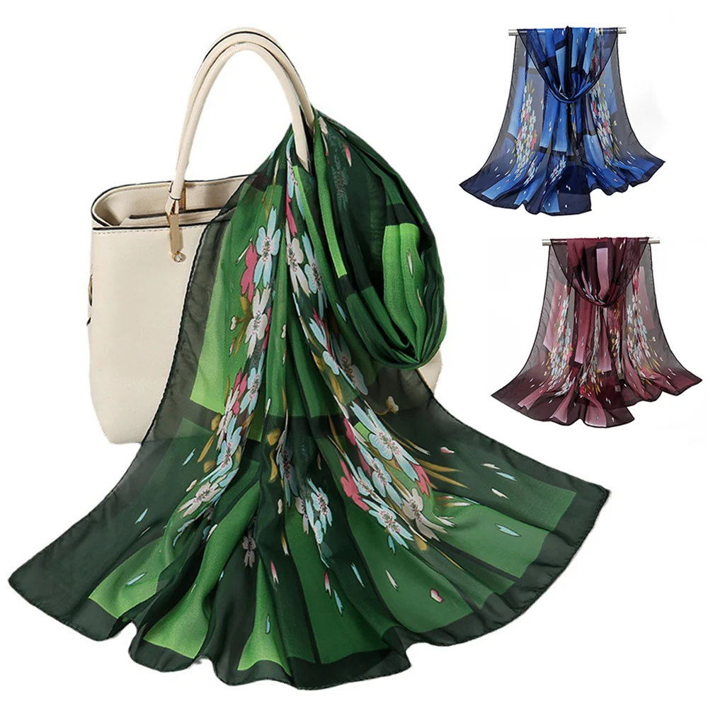 Colorful-Scarf-Shawl-Long-Hijab-Summer-Sun-Protection-Scarf-Elegant ...