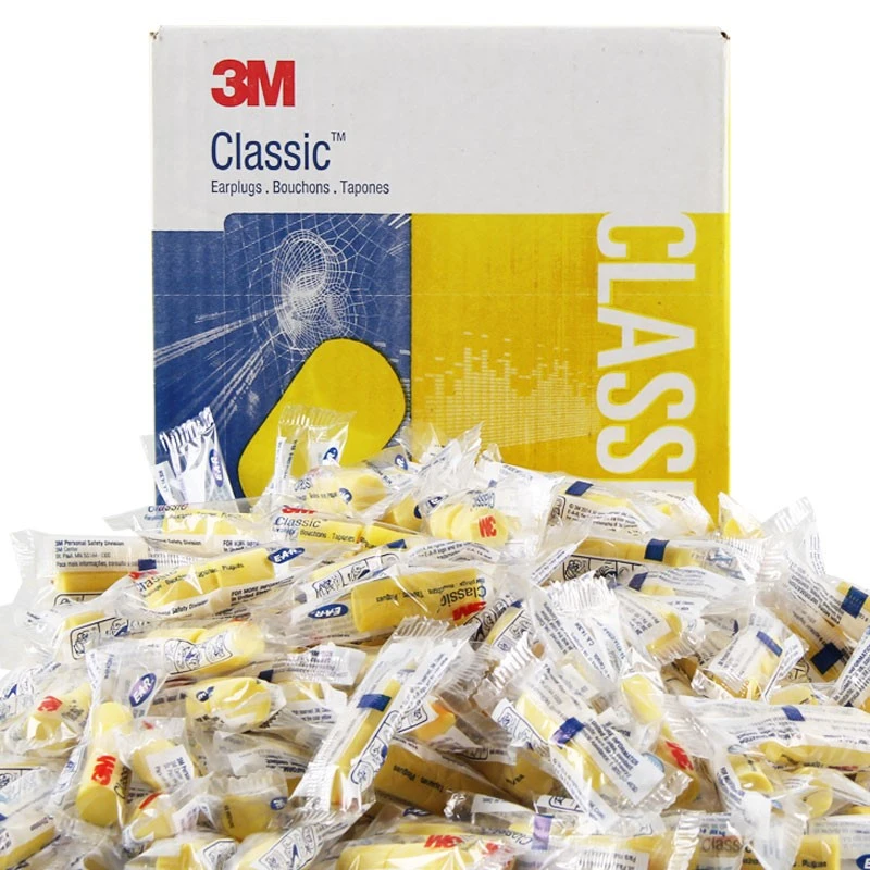3M Earplugs, 3M 312 1201 E A R Classic, Uncorded, Disposable, Foam, NRR ...