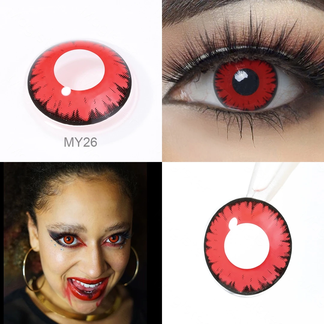Red Vampire Eye Contacts