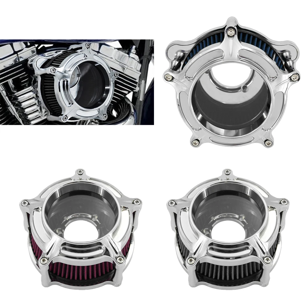 RSD Turbine Clarion Air Cleaner Chrome Intake Filter For Harley ...