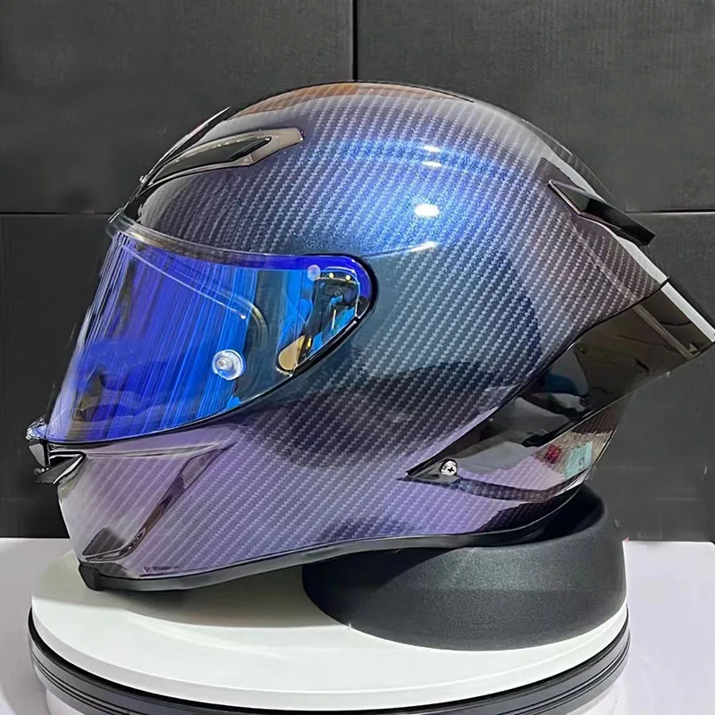 DOT-Approved-Blue-Chameleon-Unisex-Helmet-Motocross-Big-Spoiler-Helmet ...