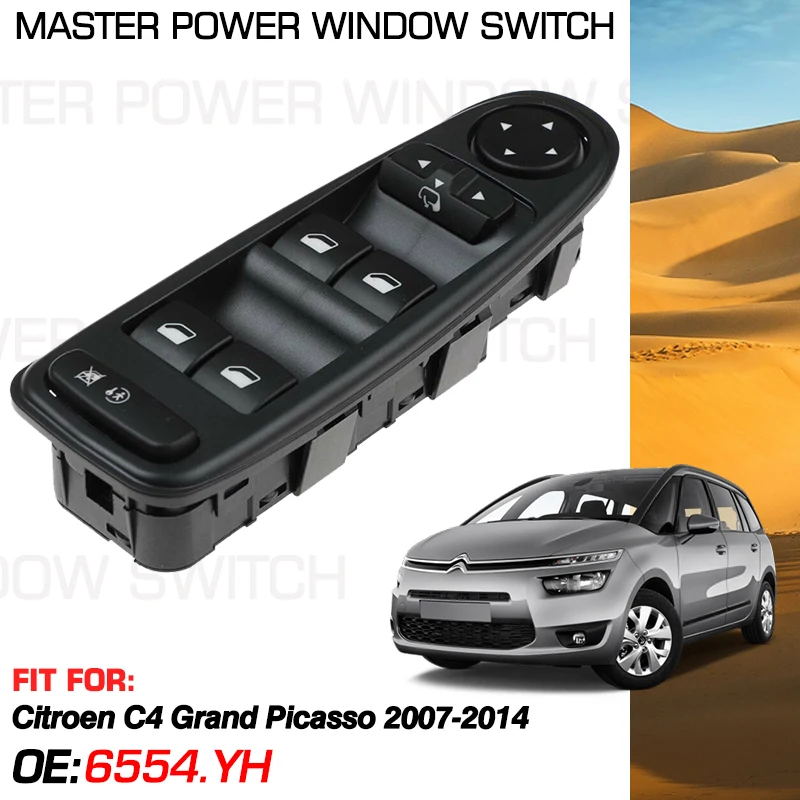 Car-Power-Master-Window-Switch-Lifter-Button-6554-YH-6-3-Pins-For ...