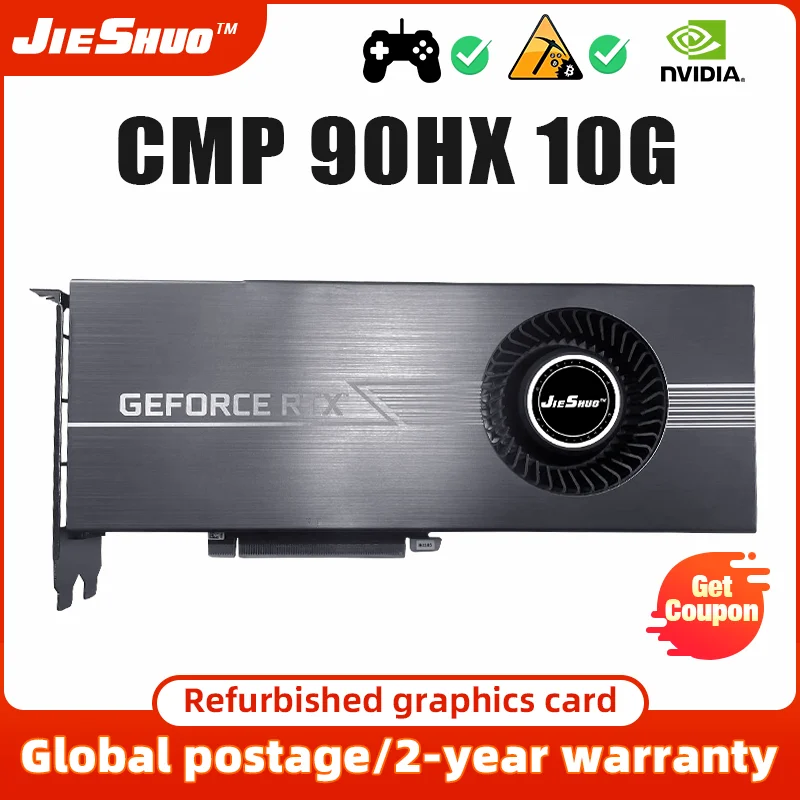 JIESHUO CMP 90hx 10gb turbine professional rvn aleo graphics card cmp ...