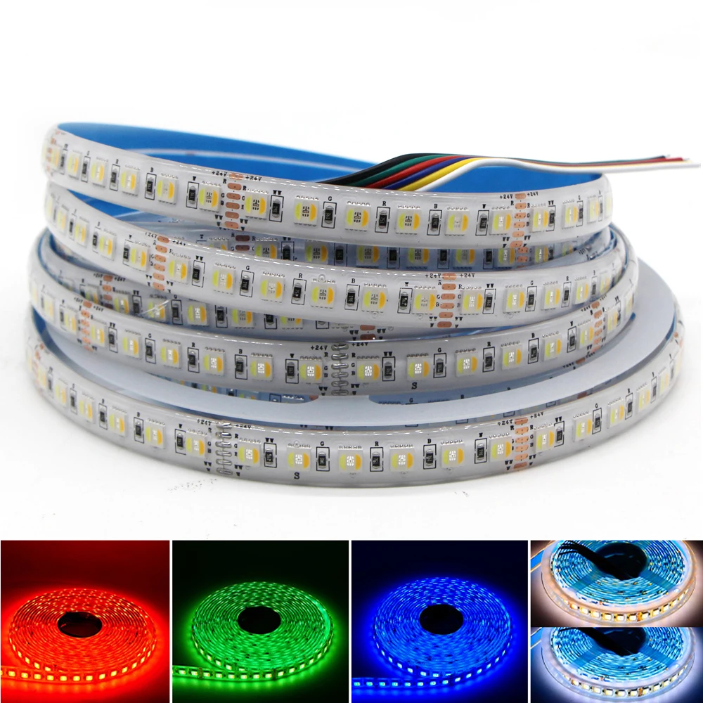 60-96-112LEDs-m-RGB-CCT-5IN1-Flexible-LED-Strip-Light-RGB-White-Warm ...