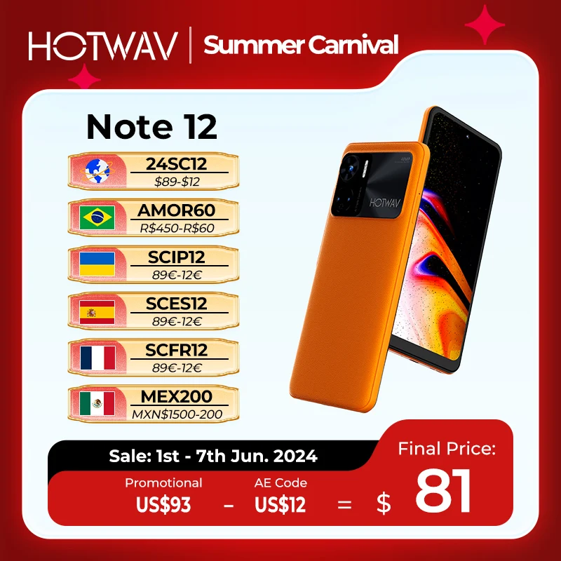 HOTWAV-Note-12-Smartphone-6-8-HD-Android-13-8GB-128GB-Octa-Core-Celular ...