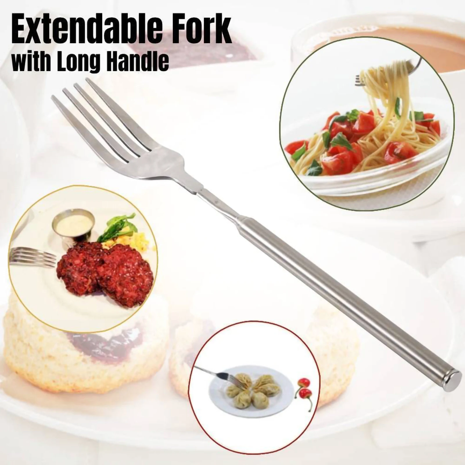 Creative-Extendable-Fork-Stainless-Steel-Telescopic-Long-Barbecue-Fork ...