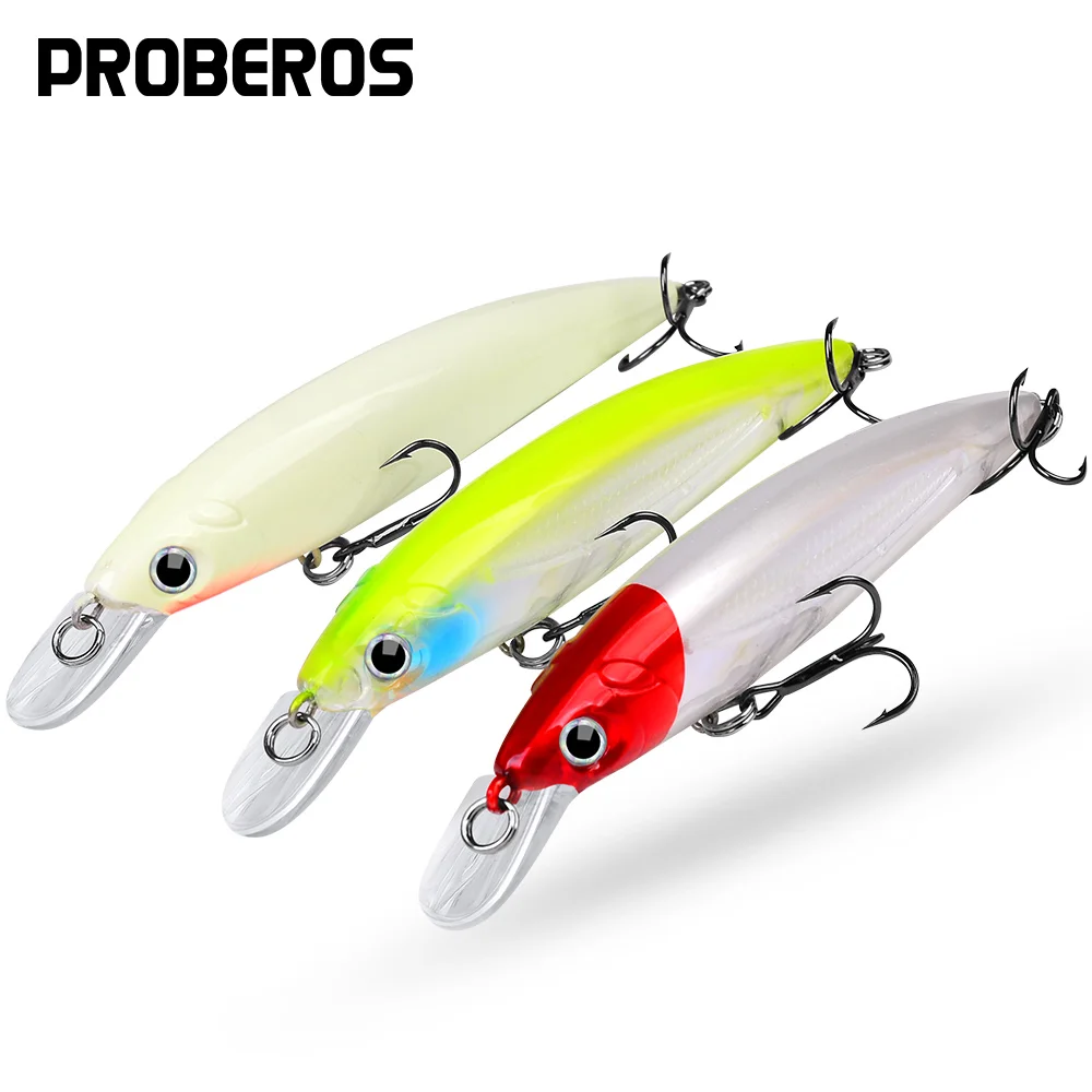 PROBEROS 5PCS Floating Minnow Bait 14g-11cm Sinking Minno Lure 7g-9cm ...