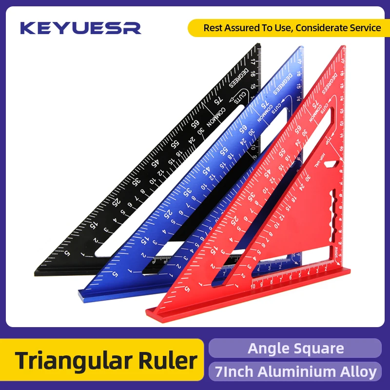 Alloy Triangle Ruler Woodworking Metric | Square Triangle Ruler Tools ...