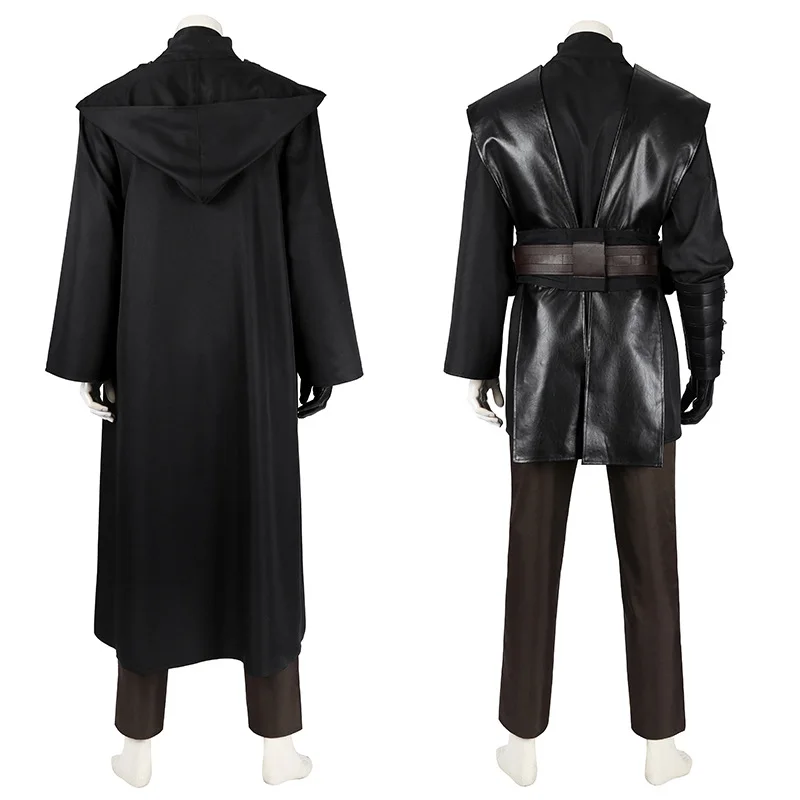 Anakin Skywalker Cosplay Costume Men Jedi Knight Fantasia Cloak Belt ...