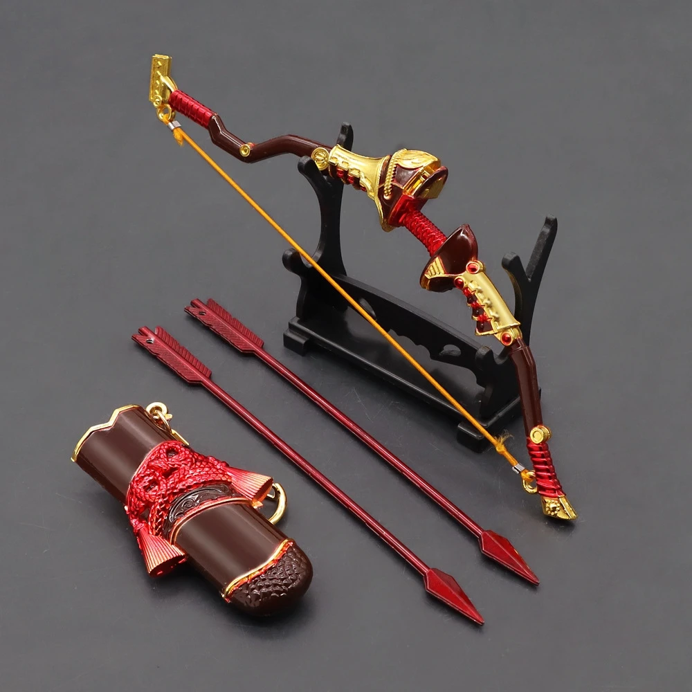 18CM NARAKA BLADEPOINT Jogo Periférico Metal Arco e Seta Arma Modelo ...