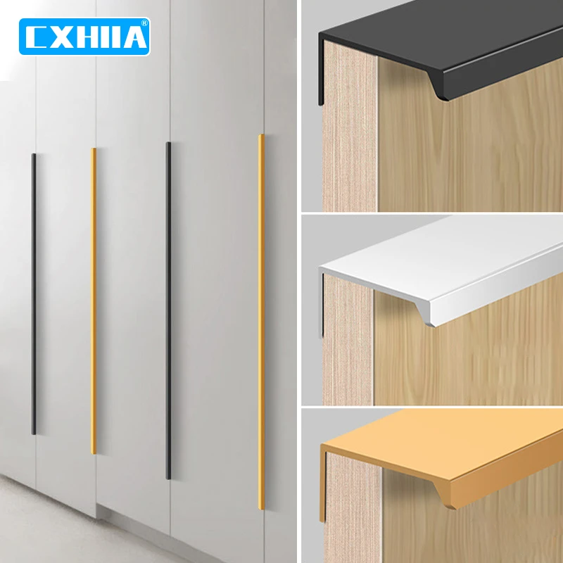 Aluminum Handle Invisible Furniture | Aluminum Invisible Gold Handles ...