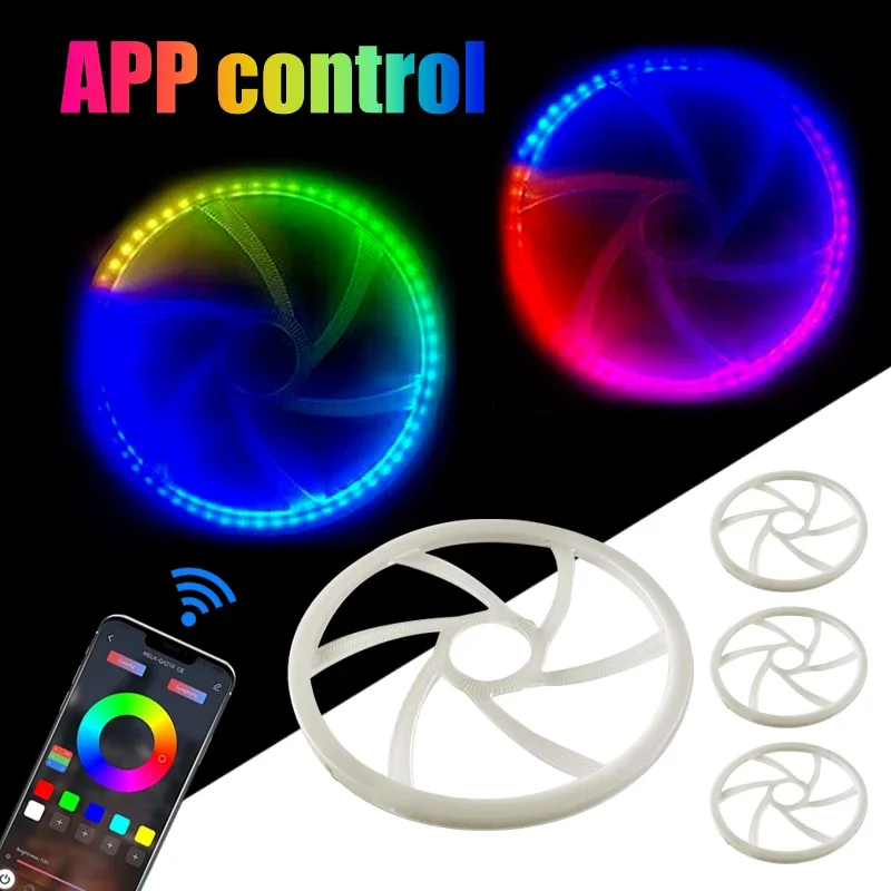 4PCS-6-5inch-LED-Car-Sound-Speaker-RGB-Symphony-64-Color-Ambient-Light ...