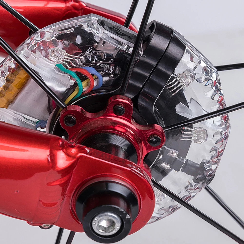 Colorful Bicycle Spoke Lights 300mAh LED Bicycle Wheel Hub Light USB ...