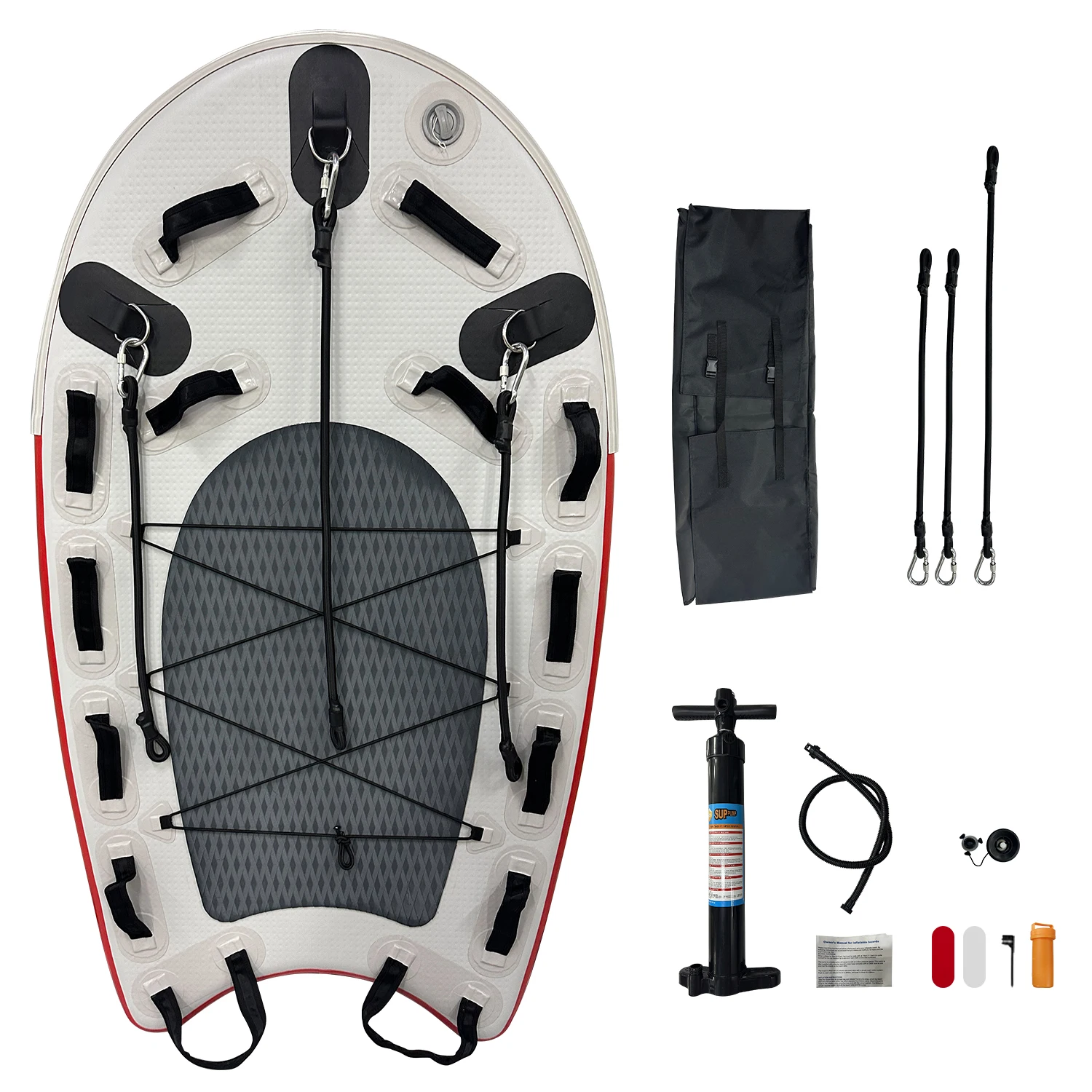 SAYOK 175/180cm Inflatable Rescue Board Floating Mat Inflatable Surfing ...