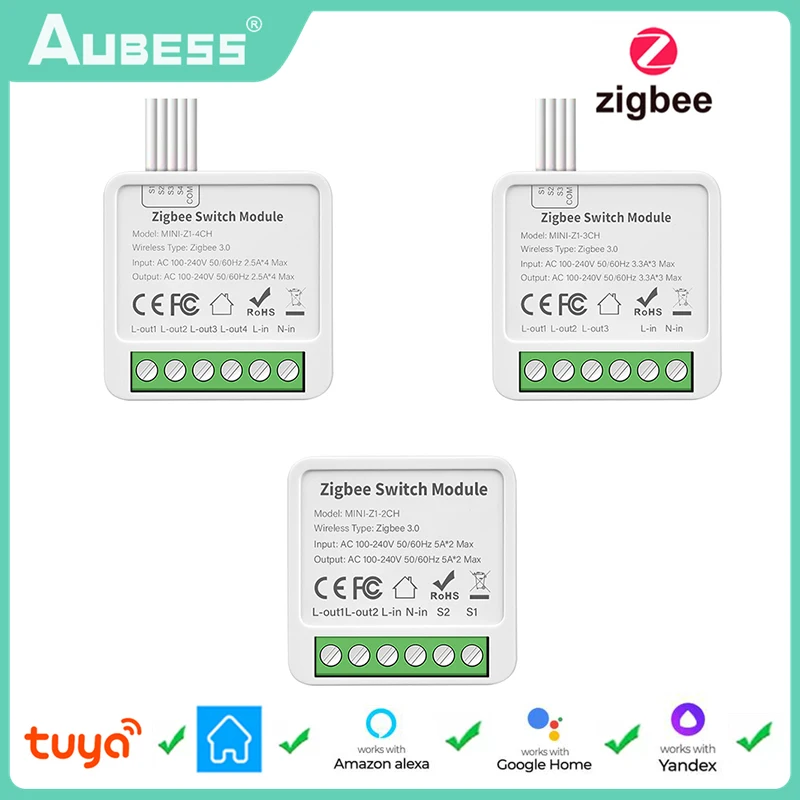 Aubess-Tuya-Zigbee-1-2-3-Smart-Gang-Switch-Module-2-Way-Control-Breaker ...