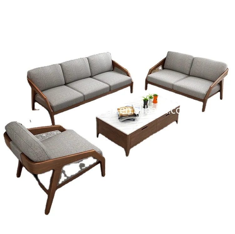 Simple Wooden Sofa Designs