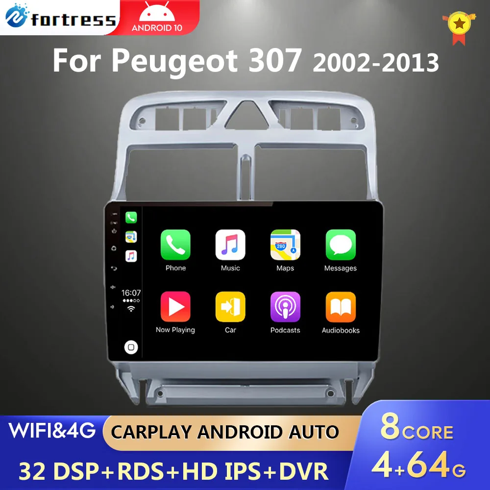 Autoradio-Android-10-navigation-GPS-WiFi-Bluetooth-4G-lecteur-multim ...
