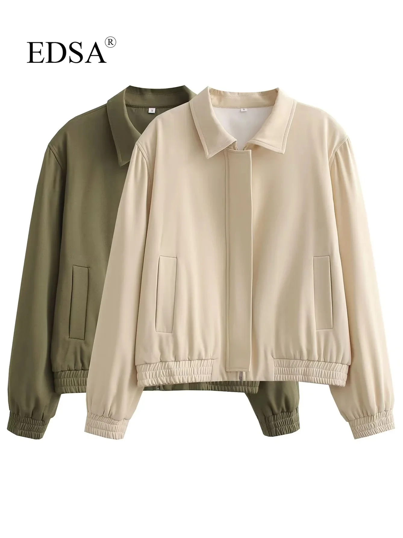 EDSA-Women-s-Bombers-Jackets-with-Pockets-Coat-Long-Sleeves-Lady-Warm ...