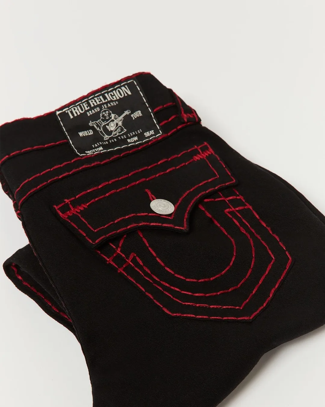 American-Street-Fashion-Red-Pattern-Embroidered-Hip-Hop-Jeans-Men-s-and ...