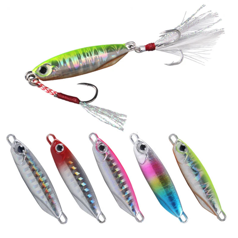 Mavllos Metal Cast Jig Spoon Fishing Lure 5g 10g 15g Mini Bait Casting Jigging Lead Fish Sea ...