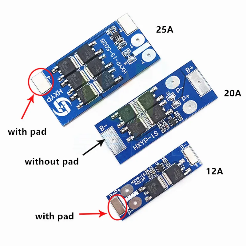 BMS 1S 12A 20A 25A 3.7V płyta zabezpieczająca baterię litową 18650 4.2V ...