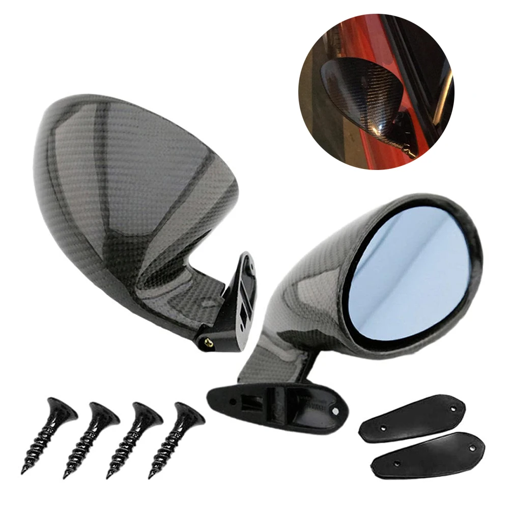 Universal-Vintage-Pair-Car-Side-Mirror-Wing-Rear-View-Rearview-Lens ...
