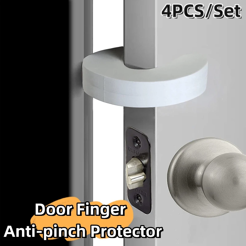 4PCS-Set-Door-Stopper-Doorknob-Wall-Protection-Children-Door-Stopper ...