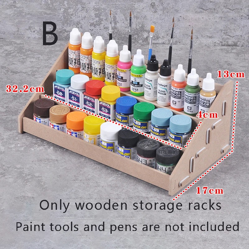 Model-Tools-Paints-Storage-Rack-Pigment-Storage-Box-Shelf-Assembly ...