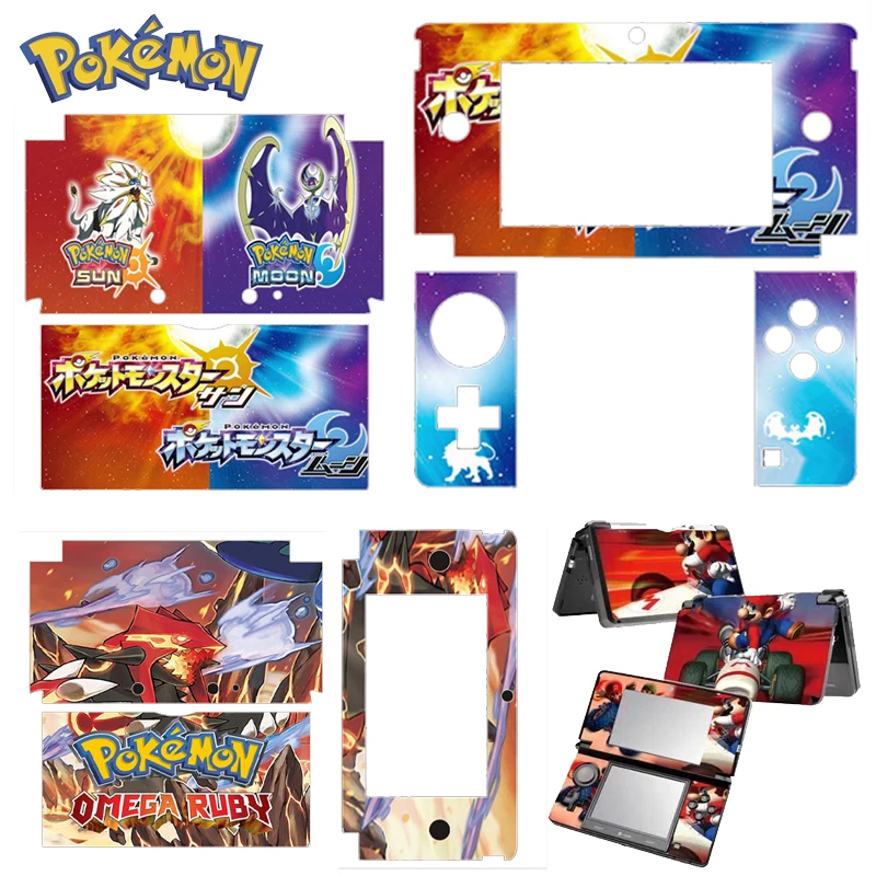 Pokemon-Pikachu-3DS-Mesin-Stiker-Set-for-Nintend-3DSLL-Anime-Cartoon ...