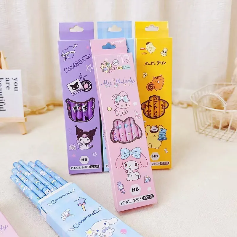 Sanrio-HelloKitty-Pencil-Action-Anime-Figures-Kuromi-Cinnamoroll ...