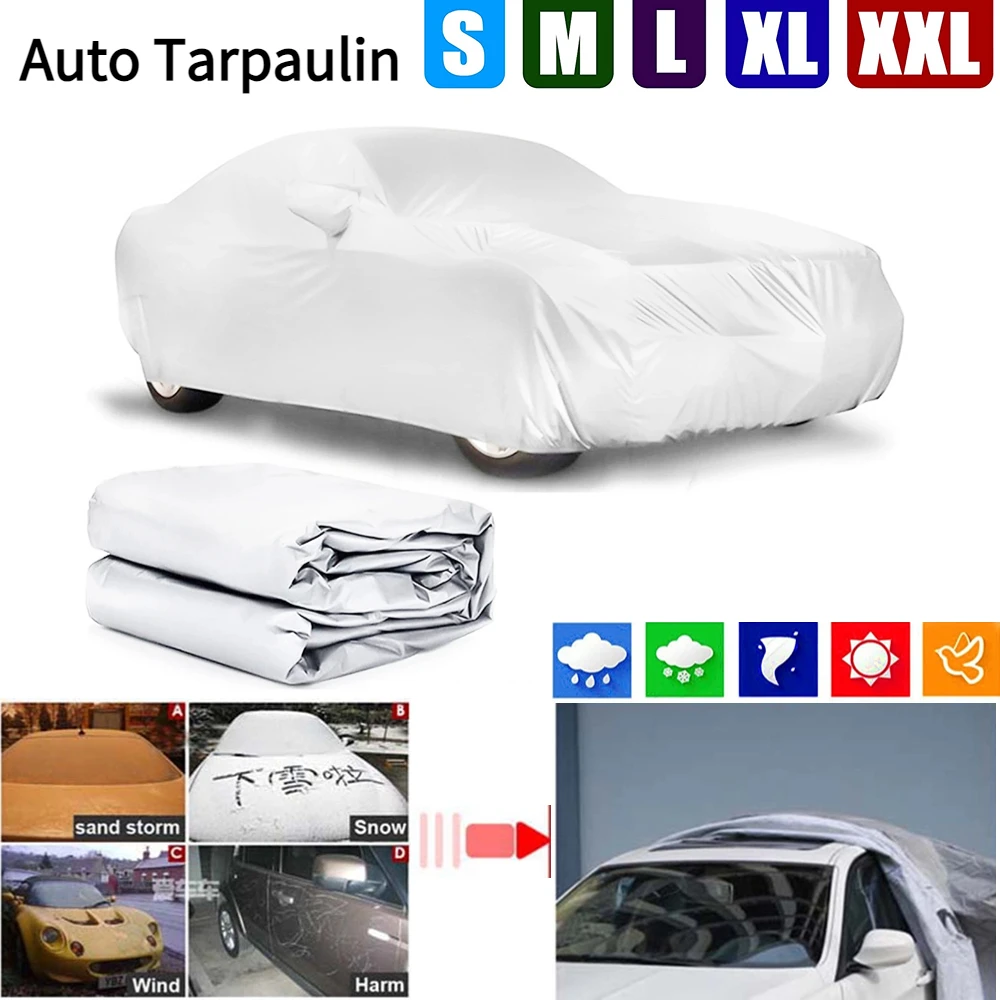 Waterproof-Outdoor-Car-Automobile-Tarpaulin-Auto-Dustproof-Sun-Snow ...